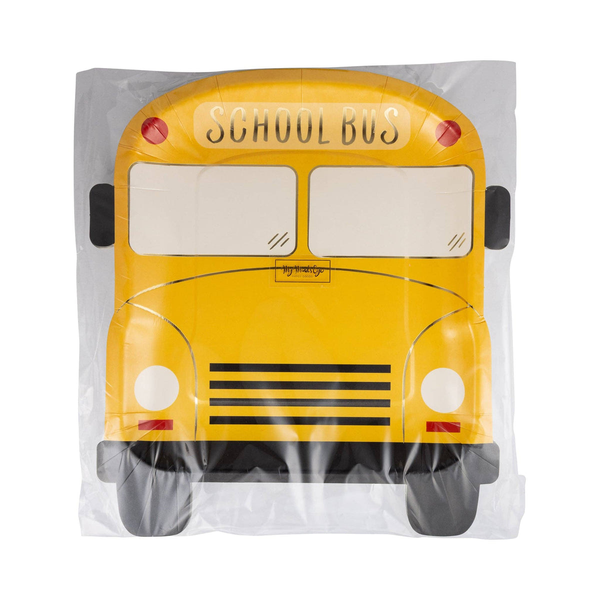 School Bus Shaped Paper Plate (x8) – Celebrate We Will