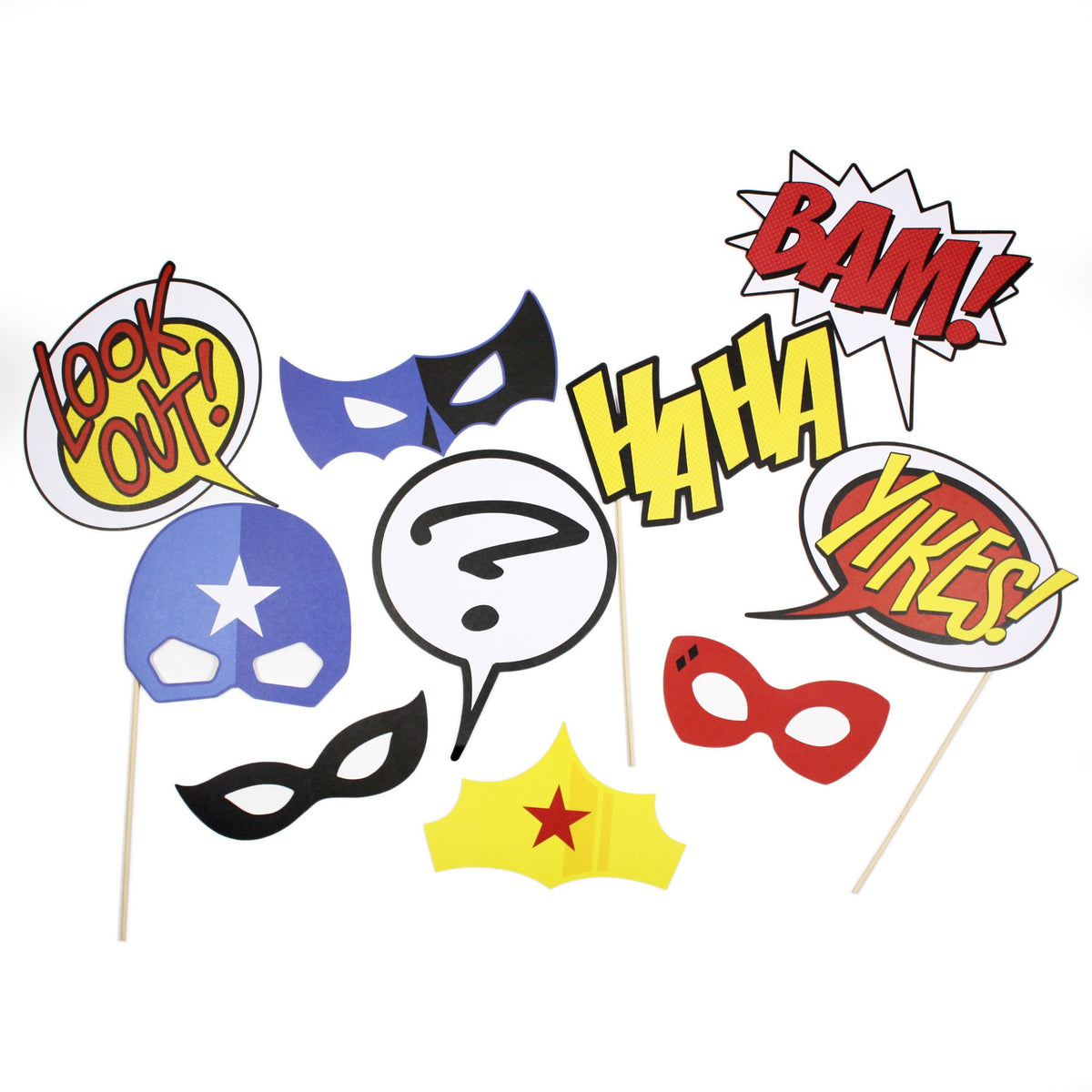 “BOOM POW” Superhero Photo Props – Celebrate We Will