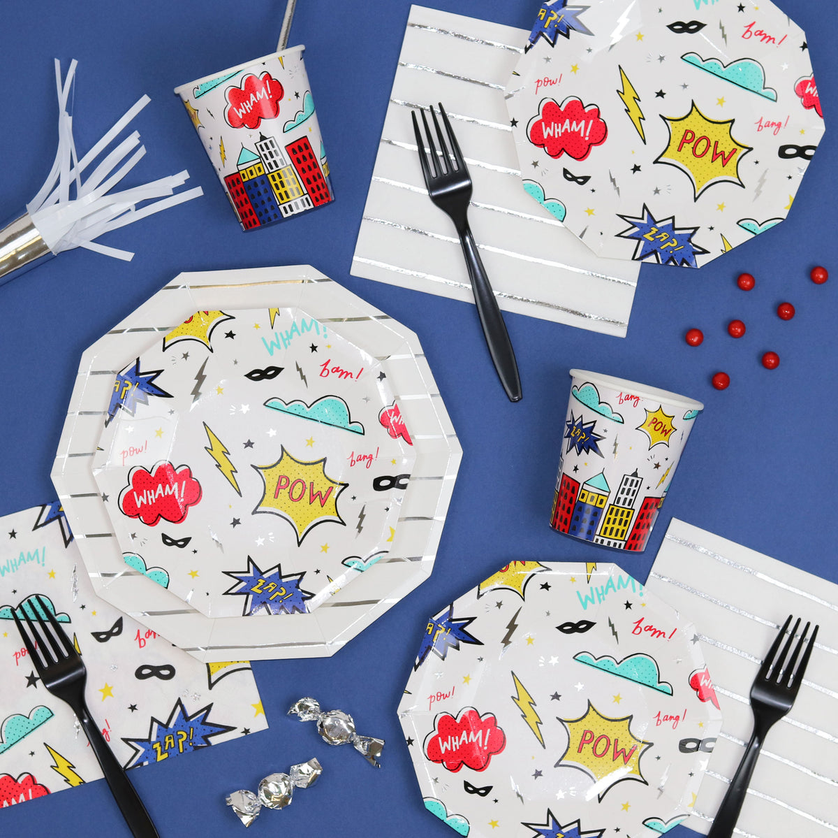 “BOOM POW” Plates – Celebrate We Will