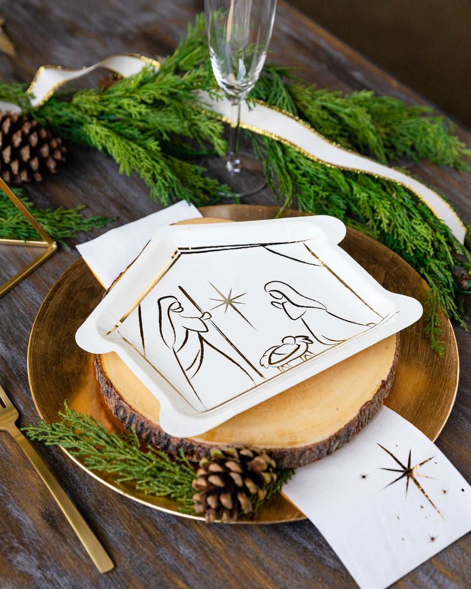 Nativity Scene Plates – Celebrate We Will